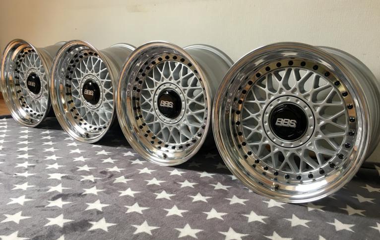FS: BBS RM 012 2 piece split wheels 4x100 rs rare polished deep dish ...