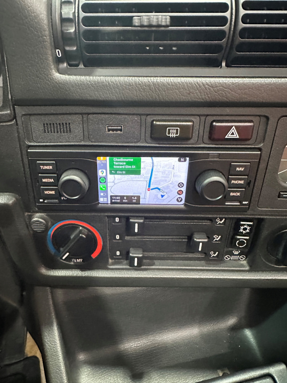 Porsche Classic Radio w Apple CarPlay installed in 92 e30 convertible R3VLimited Forums